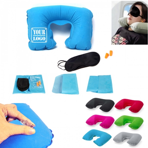 Travel Pillow Kit with Pouch,Travel Kit