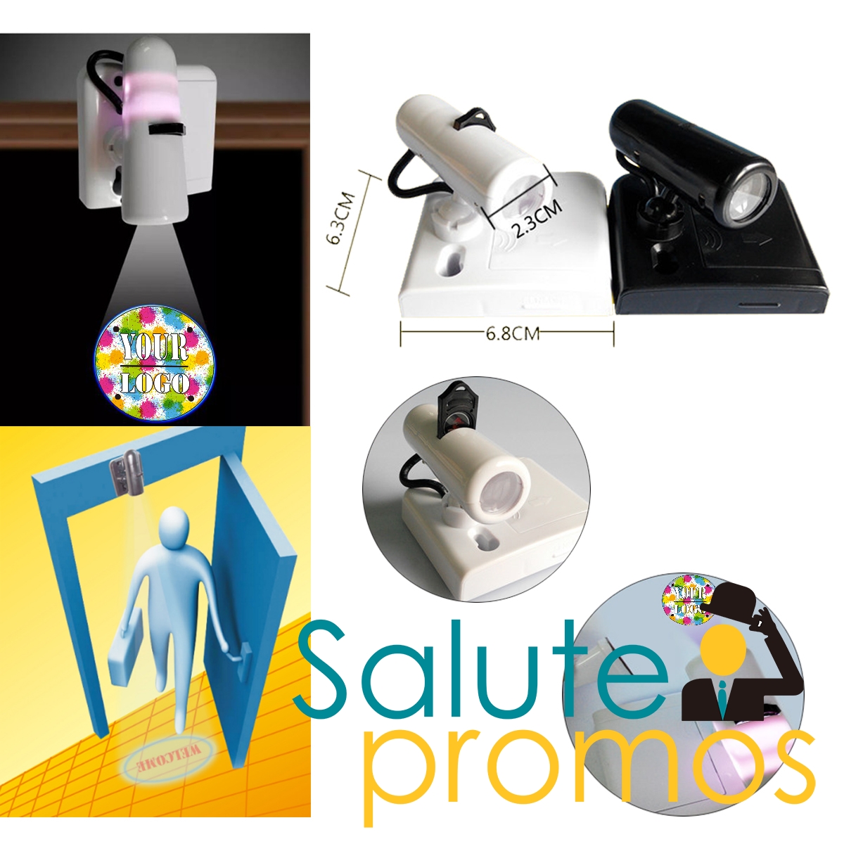 Personalized Wireless Welcome LED Projector Door Light